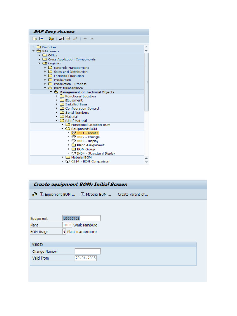 07 Equipment BOM | PDF