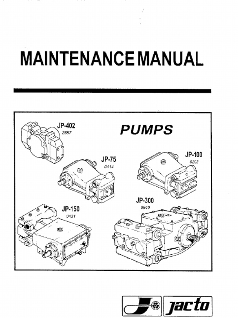 Jacto Pump Repair Manual | PDF