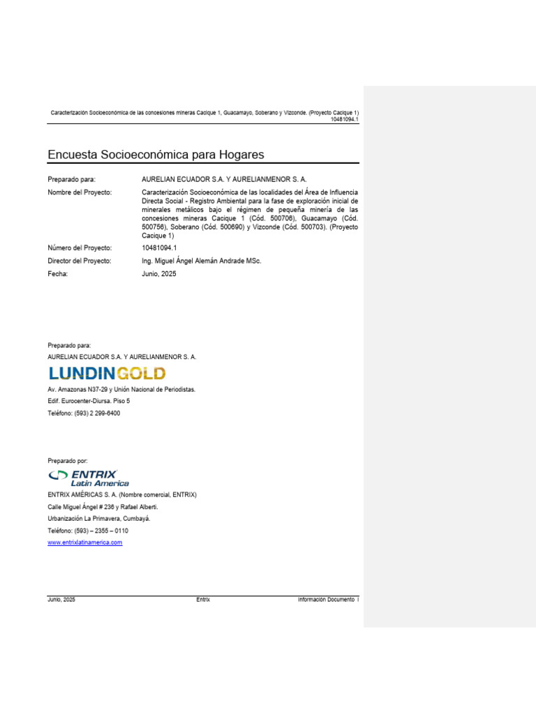 76 Lauro Vicente Zhunaula Guaman | PDF | Agua | Documento