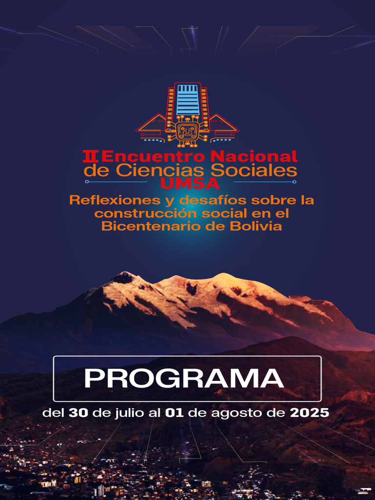 Programa 2do Encuentro en Ciencias Socailes Mesa-Lugares-Dias | PDF | Science | Educación en ...