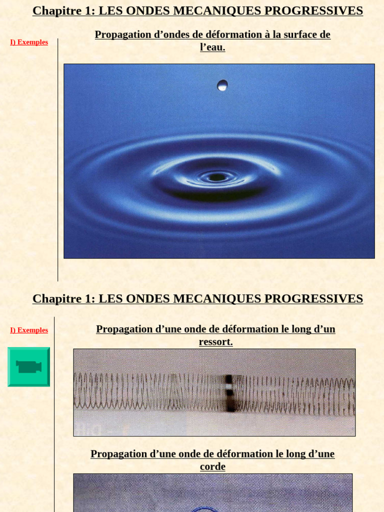 Présentation Des Ondes | PDF | Vagues | Phénomène physique