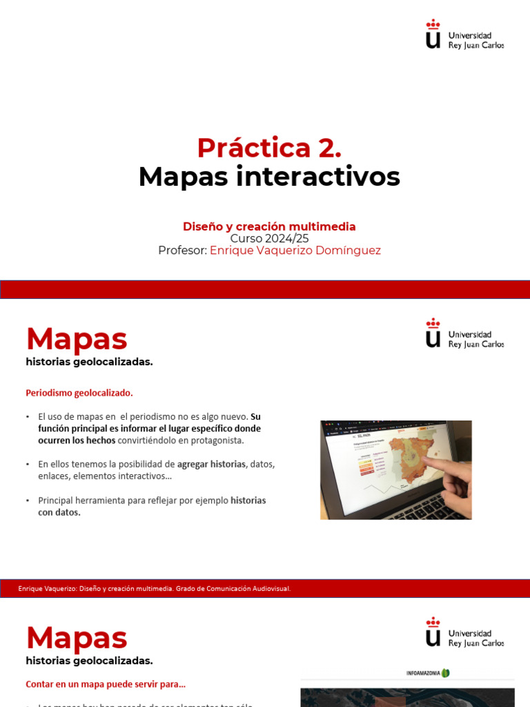 Clase Práctica 5 Mapas Interactivos | PDF | Multimedia | Mapa