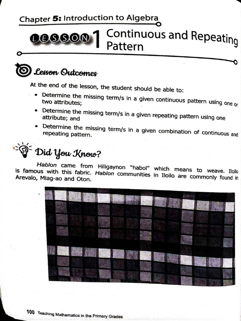 Continuous and Repeating Pattern | PDF