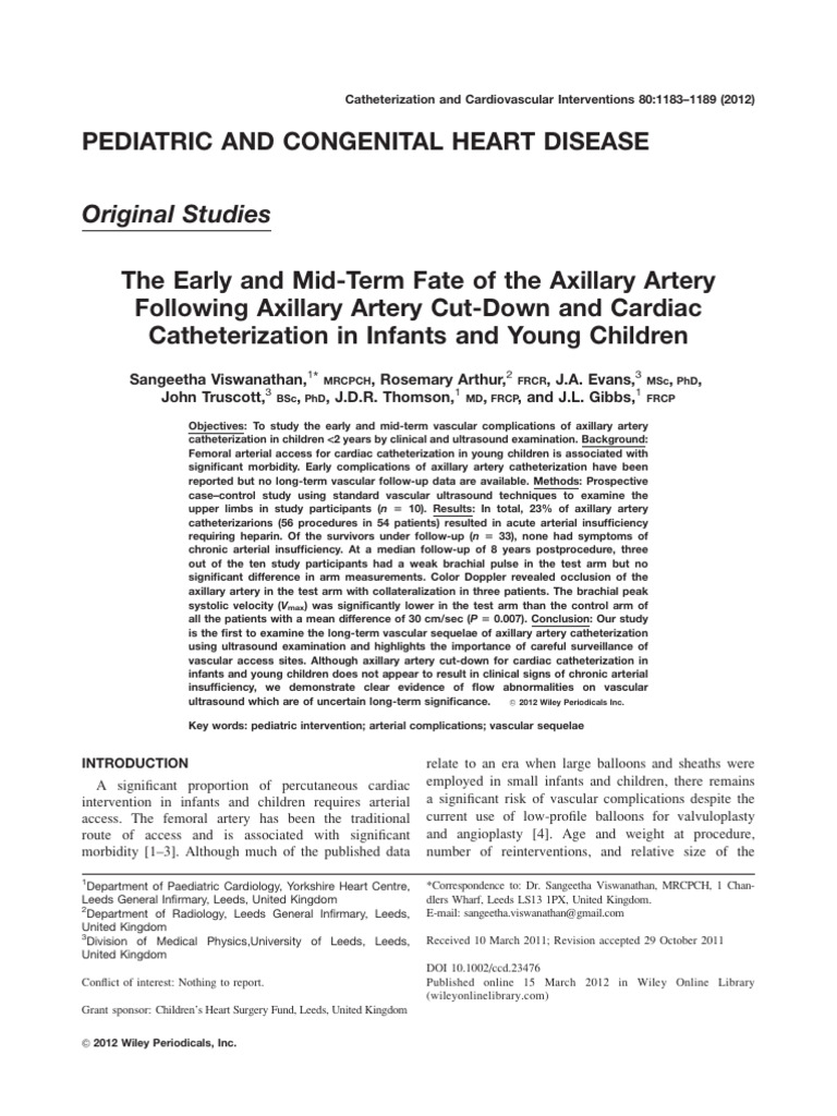 Cathet Cardio Intervent - 2012 - Viswanathan - The Early and Mid Term ...