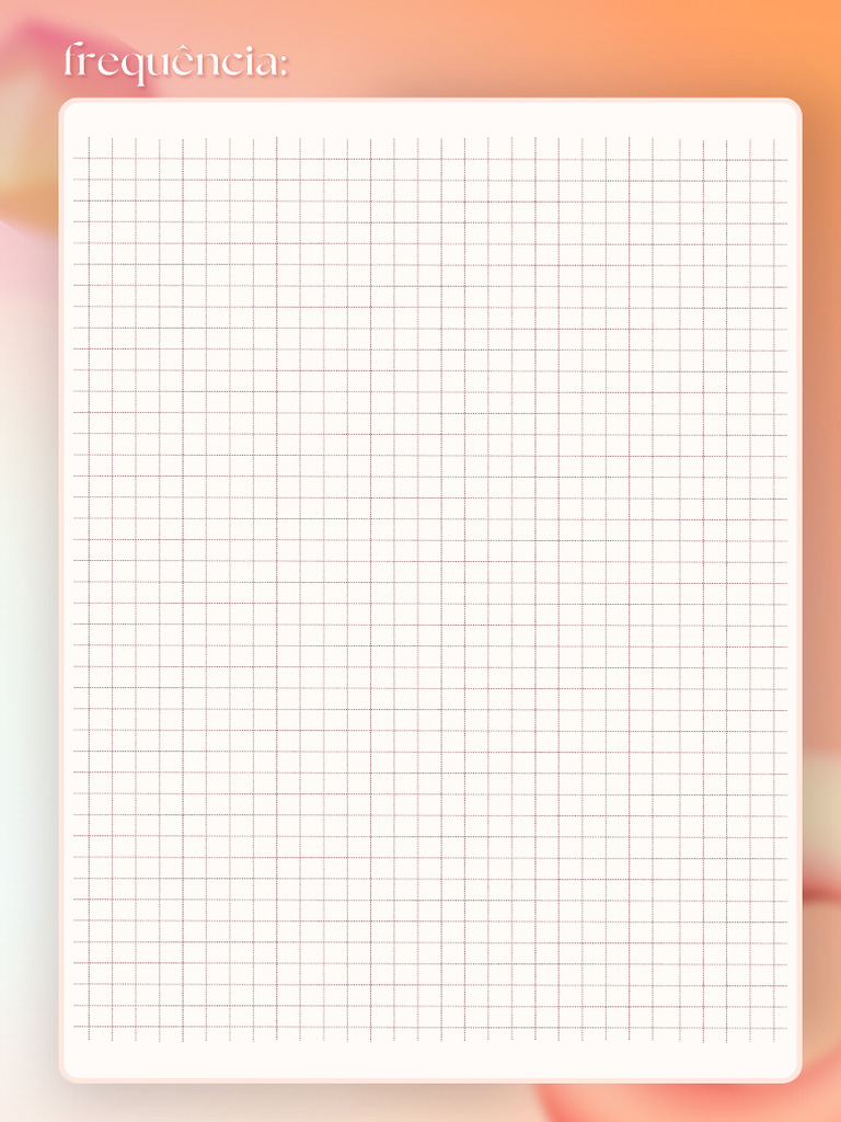 Pastel Orange Clean and Minimalist Simple Grid Paper Notes Document A4 ...