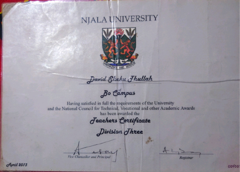 Njala University Result | PDF