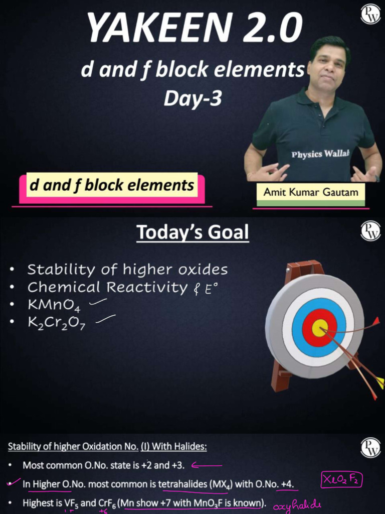 D & F - Block Elements 03 - Classnotes - 20220407000903731day 3 D Block ...