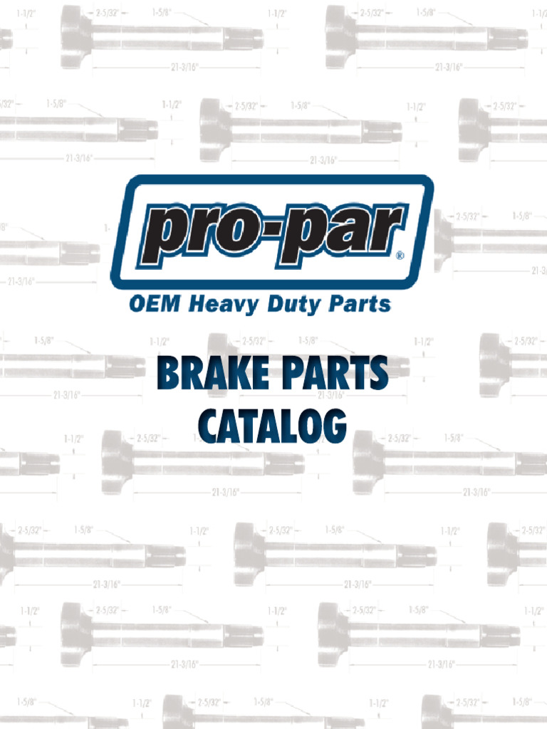 Brake Parts Catalog and Camshafts Guide | PDF | Mechanical Engineering ...