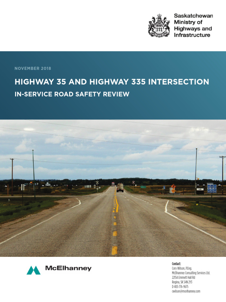 Highway 35 Highway 335 Intersection Safety Review | PDF