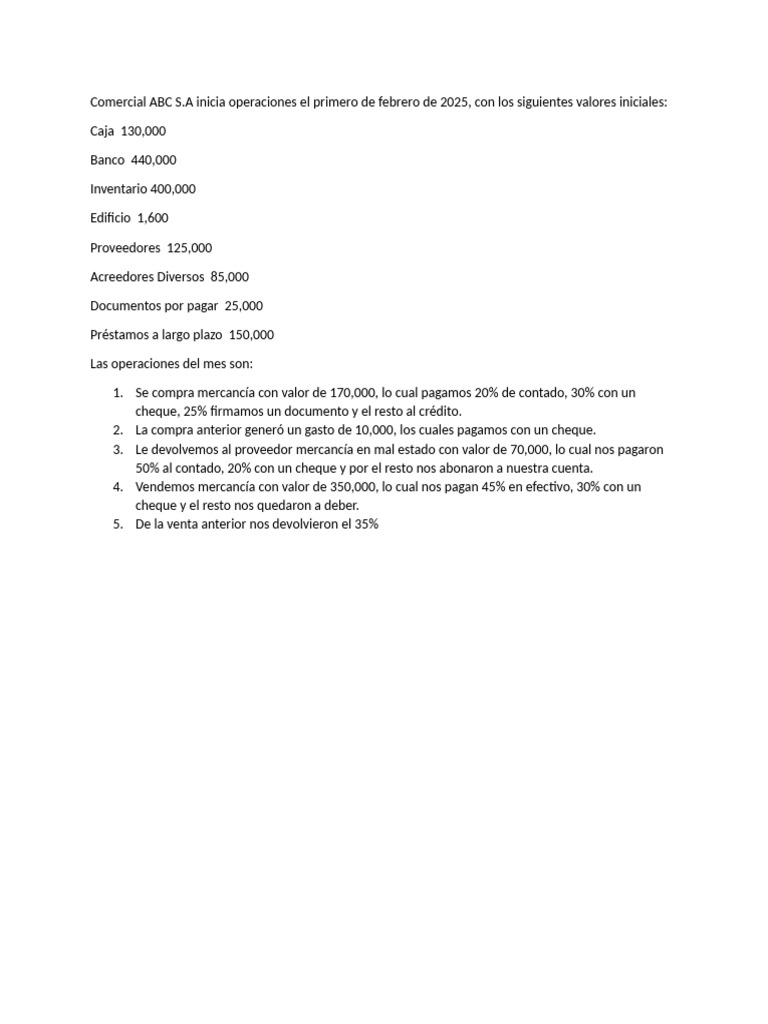 Comercial ABC S | PDF