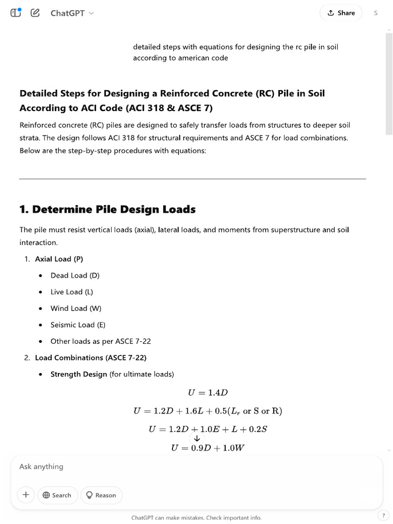 RC Pile Design Steps | PDF