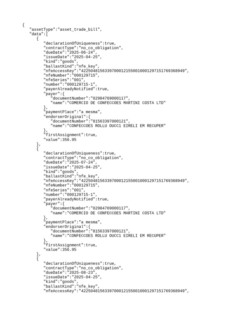 Registro Jason | PDF