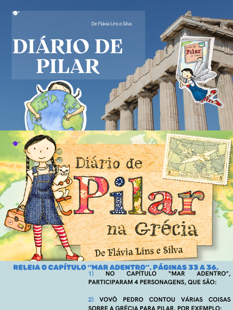 Diário de Pilar: Aventuras na Grécia | PDF | Multimedia | Human ...