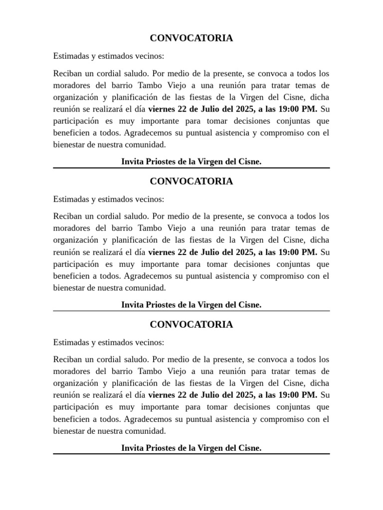 Convo Catori A | PDF