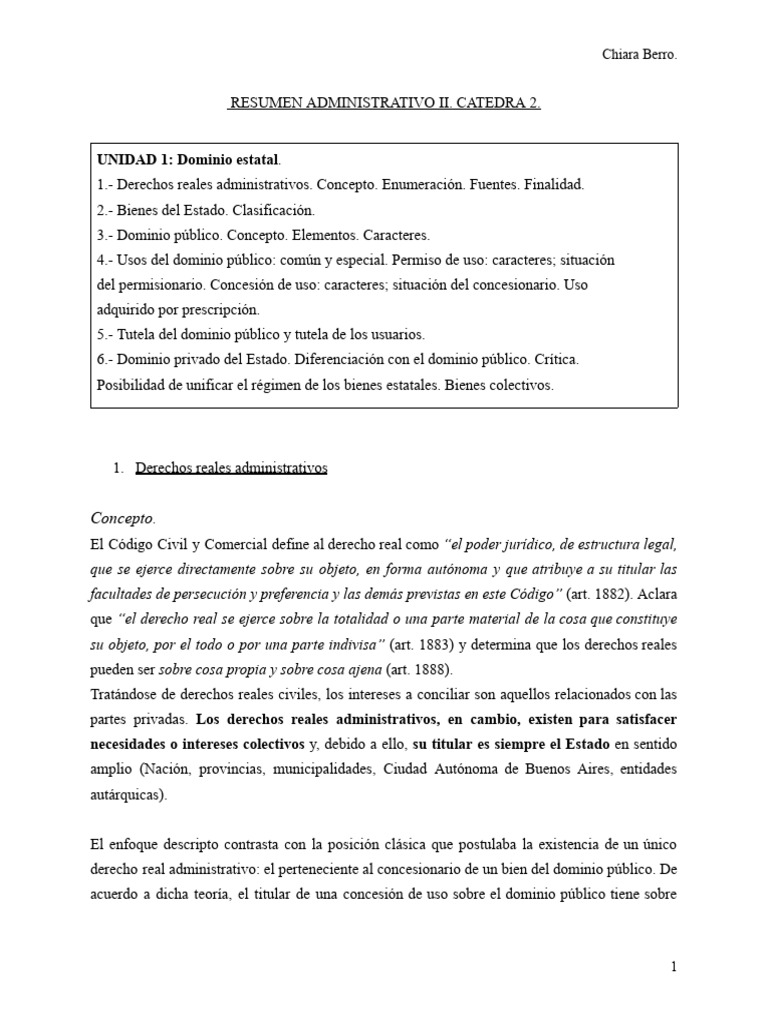 Resumen Admin II - Cat 2 | PDF | Propiedad | Estado (política)
