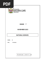 Term 4 Natural Sciences Exam for Grade 7 | PDF | Earth | Tide