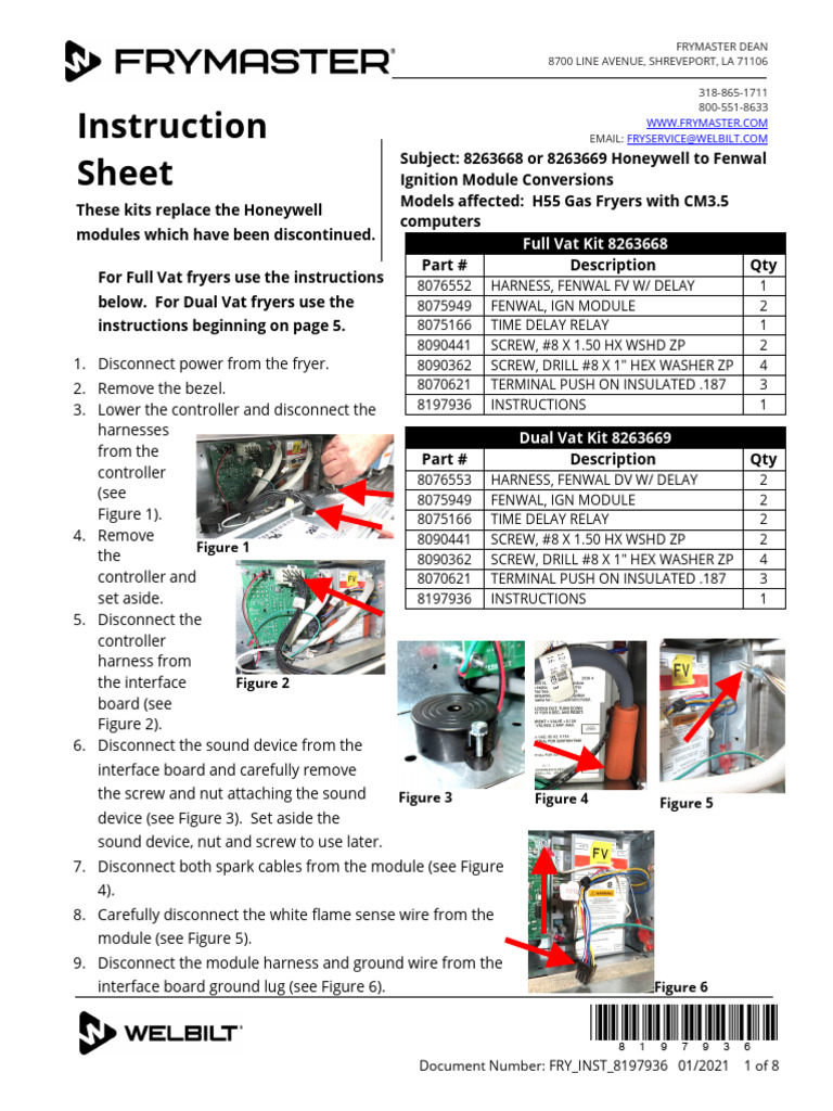 Módulo Ignición FRYMASTER | PDF | Electrical Connector | Relay