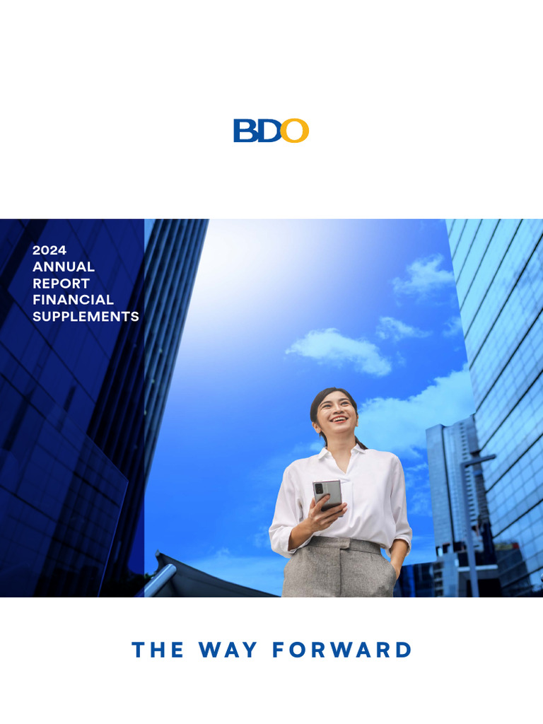 Bdo Unibank 2024 Annual Report Financial Supplements | PDF | Audit | Going Concern