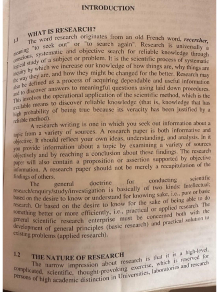 Research Methodology - Note - 1 | PDF