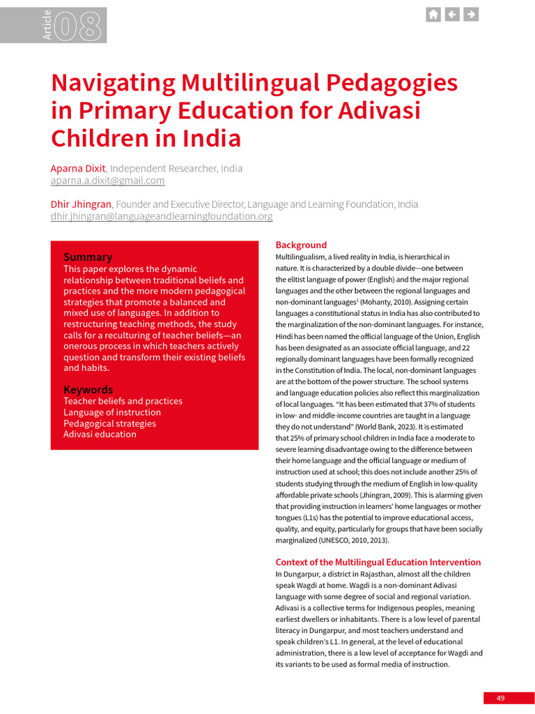 Navigating Multilingual Pedagohies | PDF | Teachers | Pedagogy