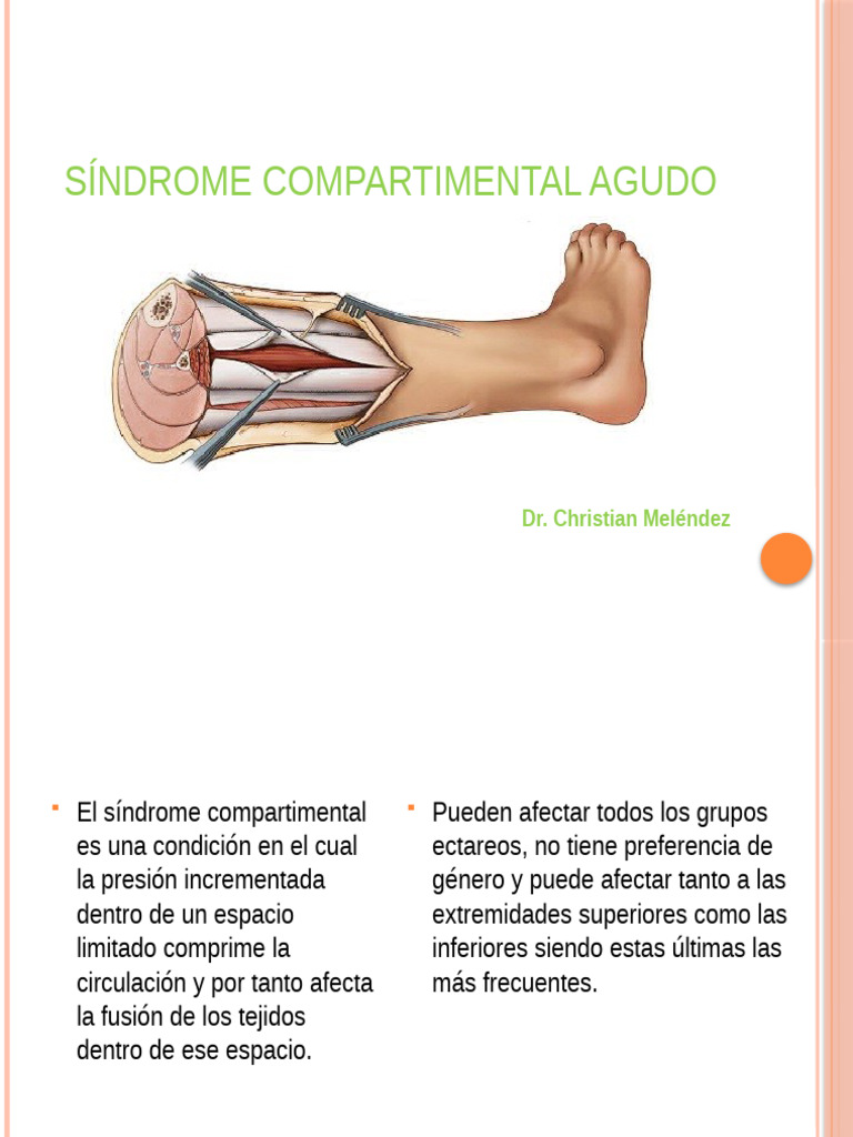 Síndrome Compartimental Agudo | PDF | Especialidades Medicas ...