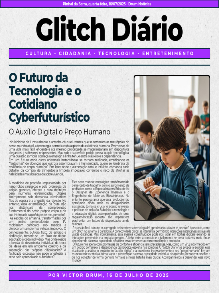Glitch Diário - Reportagem Gigi | PDF | Aprendizado