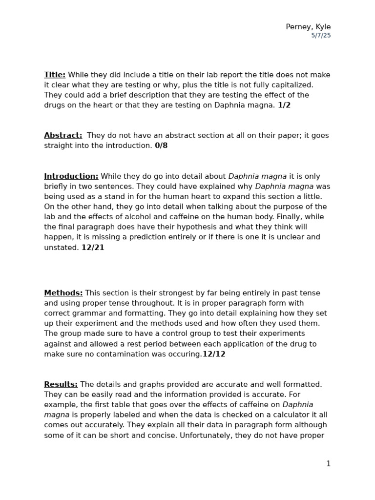 Kyle Perney Evaluation Assignment Review | PDF | Methodology
