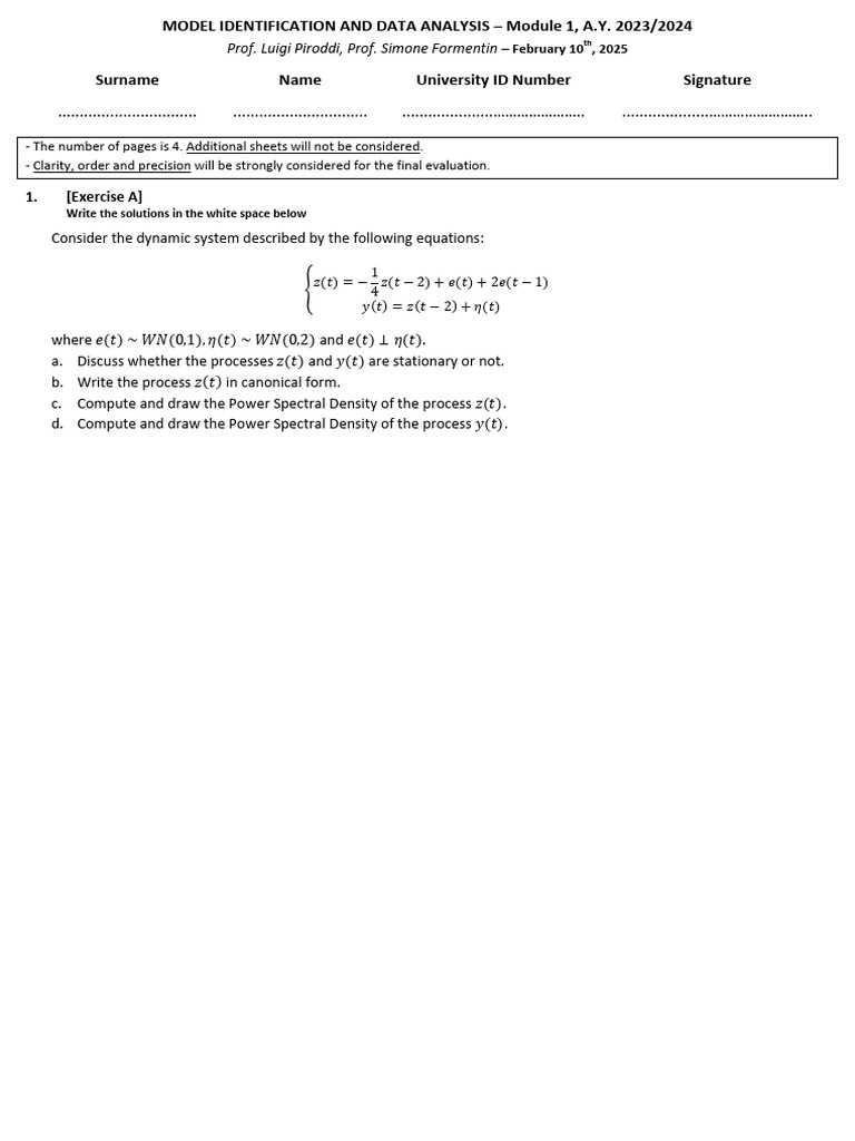 MIDA 214: Model Identification Insights | PDF | Akaike Information ...