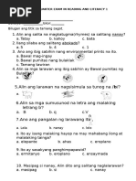 20 Easy-Moderate Logic Questions Tagalog | PDF
