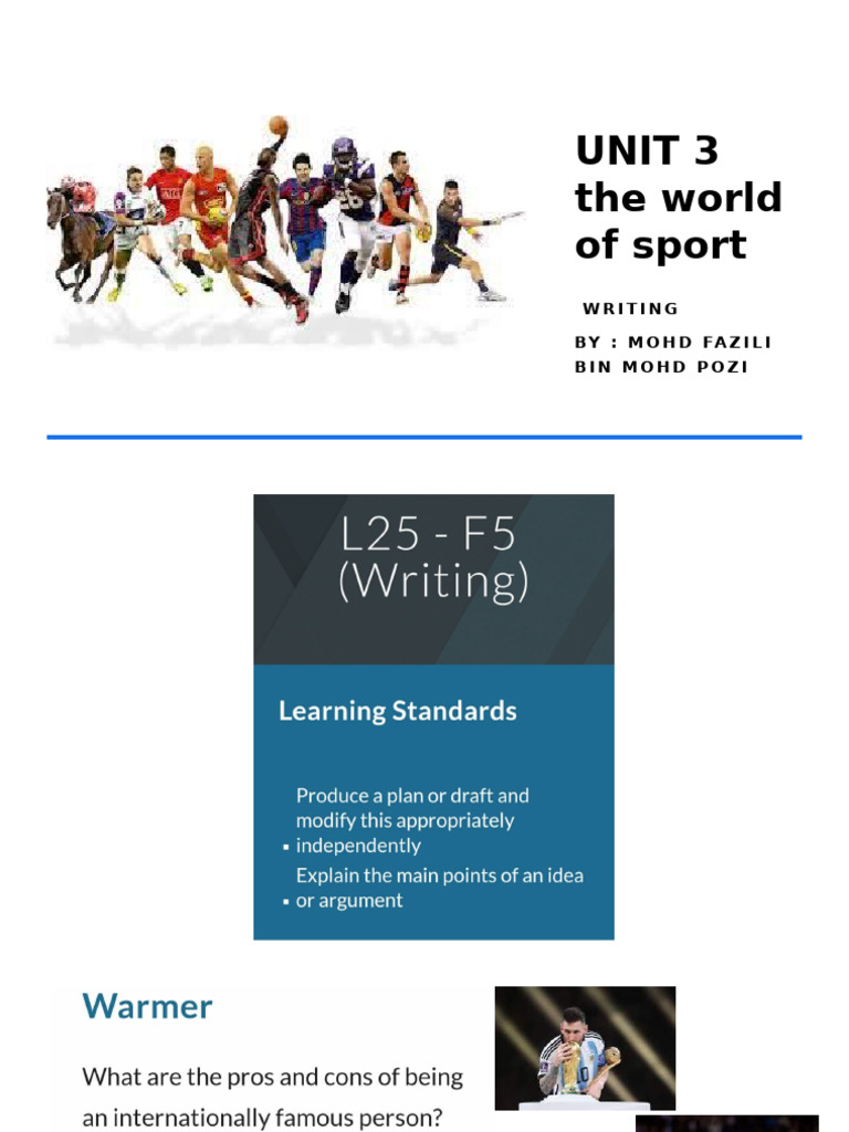 UNIT 3 Writing | PDF