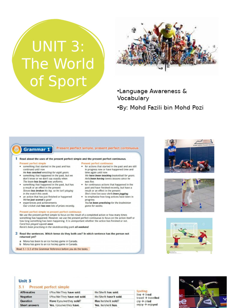 Unit 3 The World of Sport (LA) | PDF