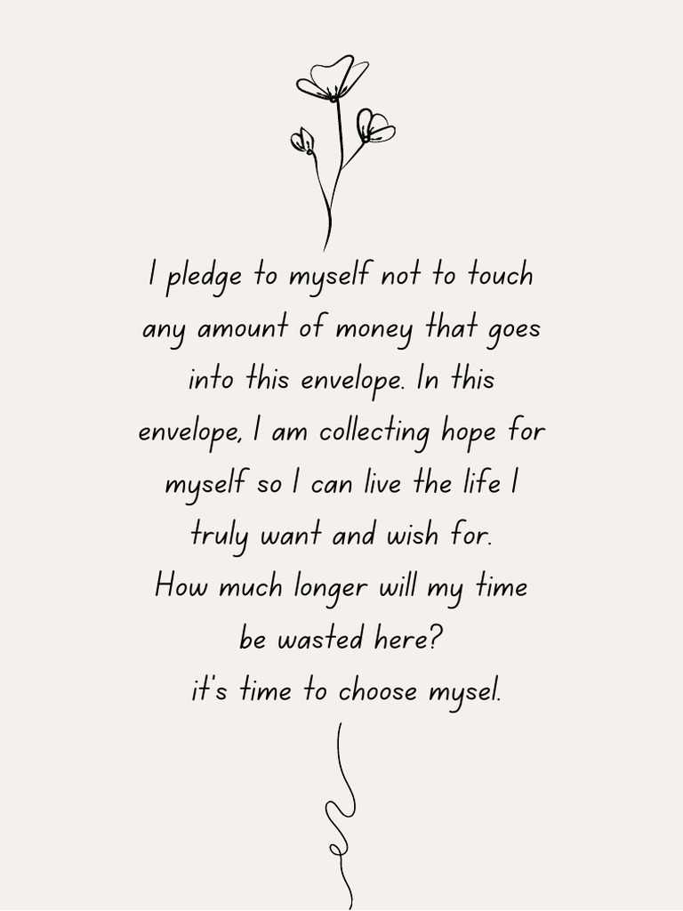 Pledge to Self: Collecting Hope | PDF