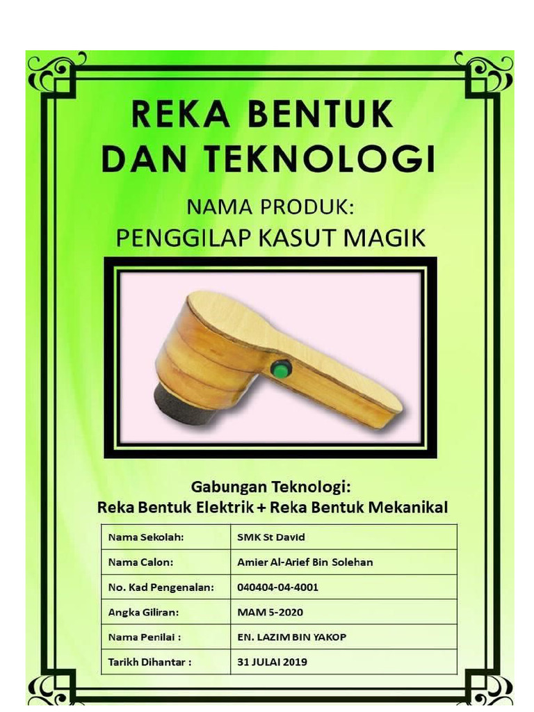 Nathan (Contoh Laporan Projek RBT Tingkatan 3 Complete) | PDF