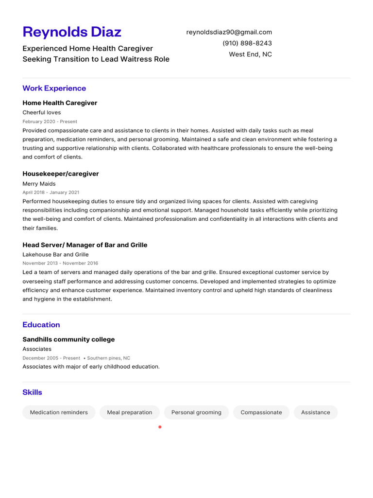 Reynolds Resume | PDF
