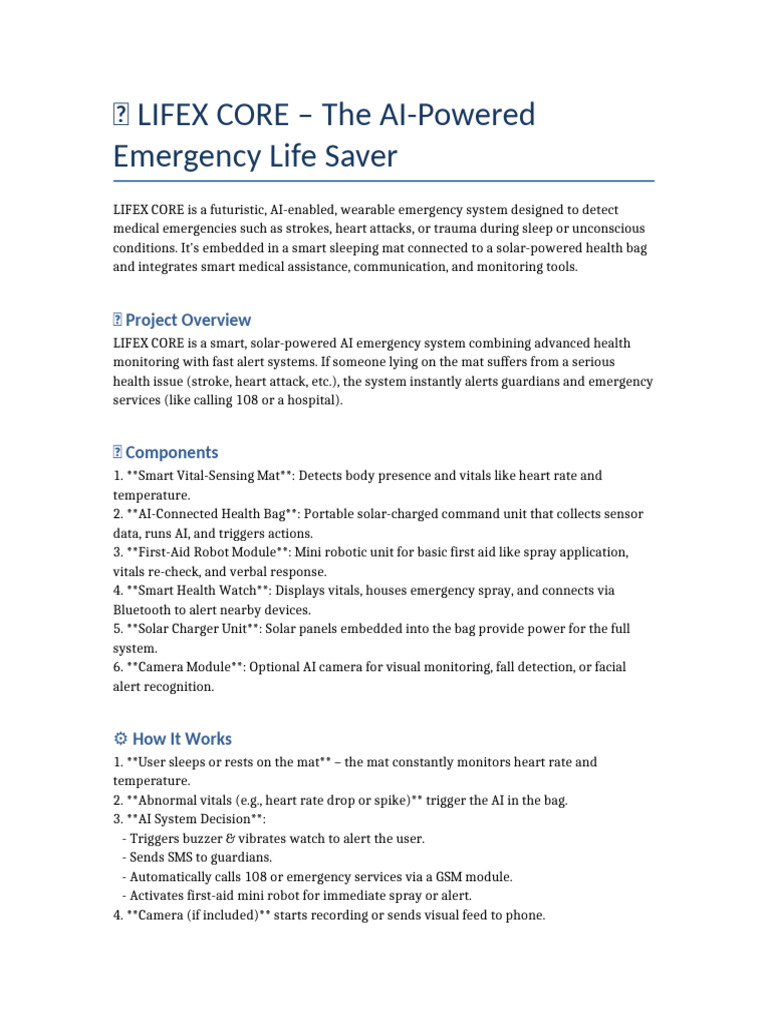 Lifex Core Full Project With Images | PDF | Monitoring (Medicine ...