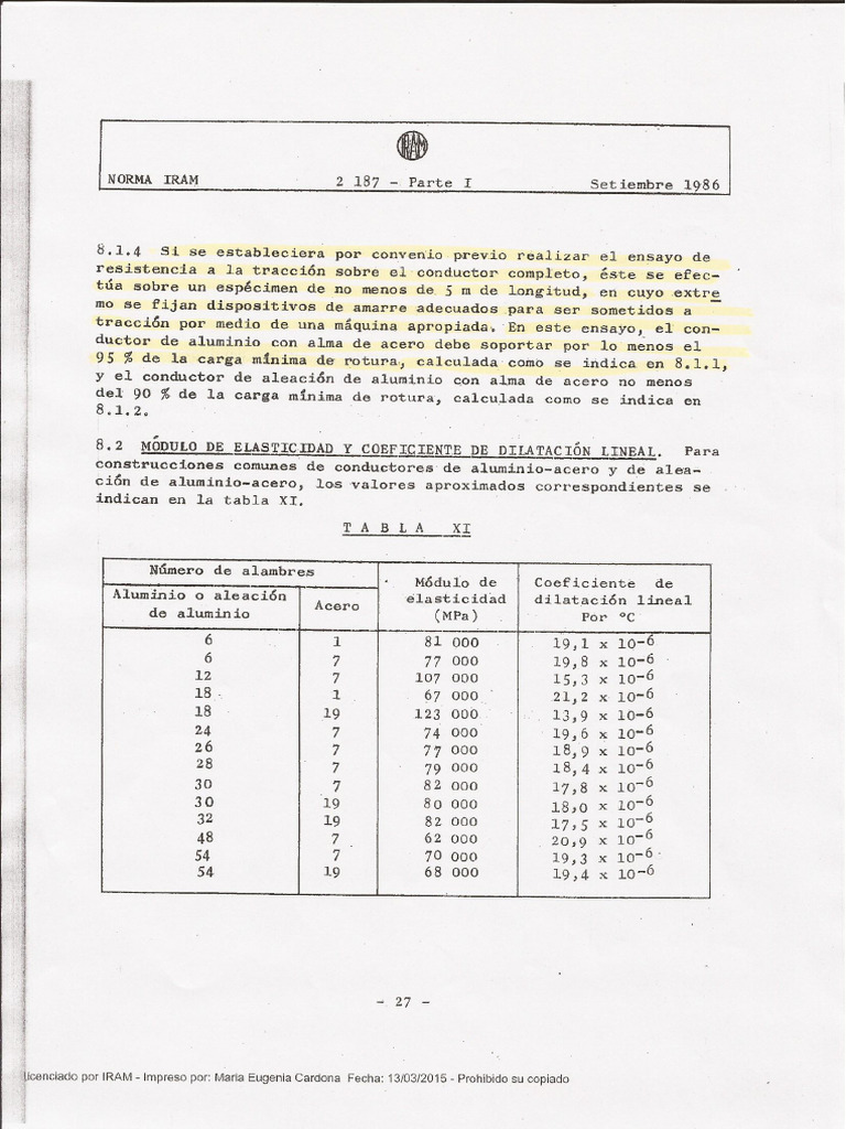 IRAM 2187 1 - En. de Traccion A Rotura | PDF