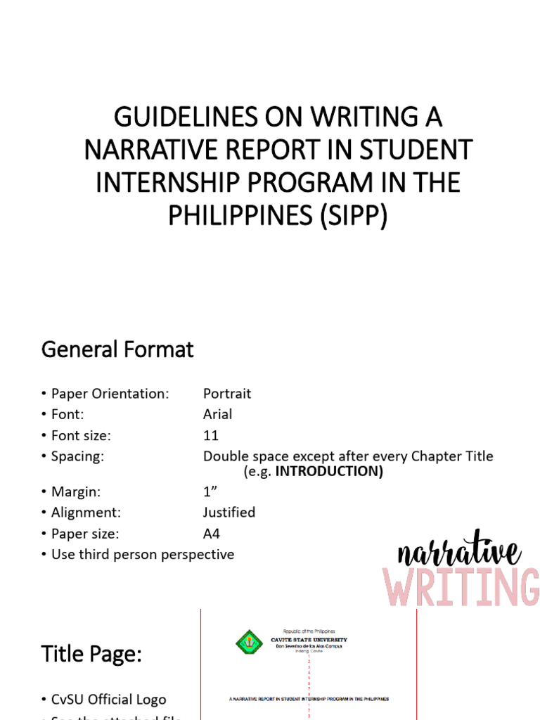 OJT Narrative Report Writing Guidelines | PDF