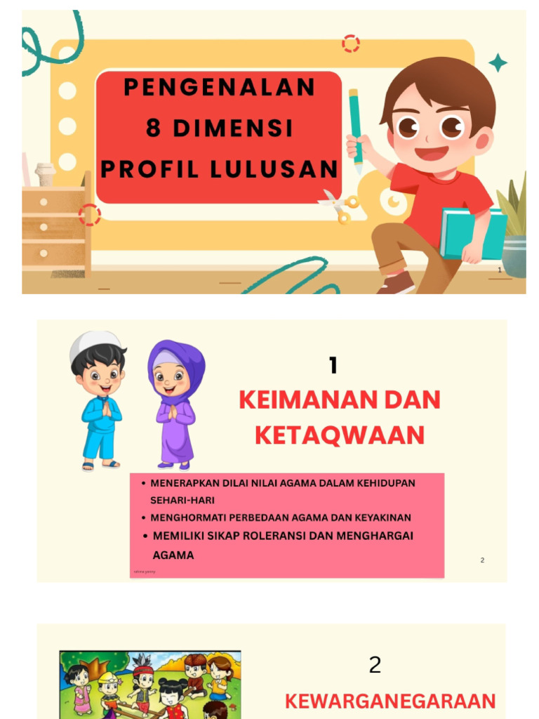8 Dimensi Profil Lulusan | PDF