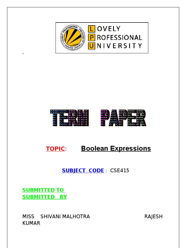 Boolean Expressions Pdf Boolean Data Type Control Flow