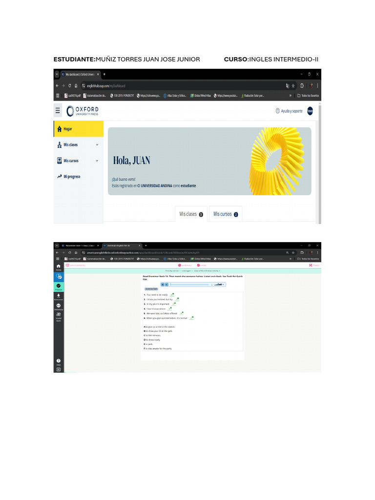 Worckbook 7a, 7b, 7c Muñiz Torres Juan Jose Junior | PDF