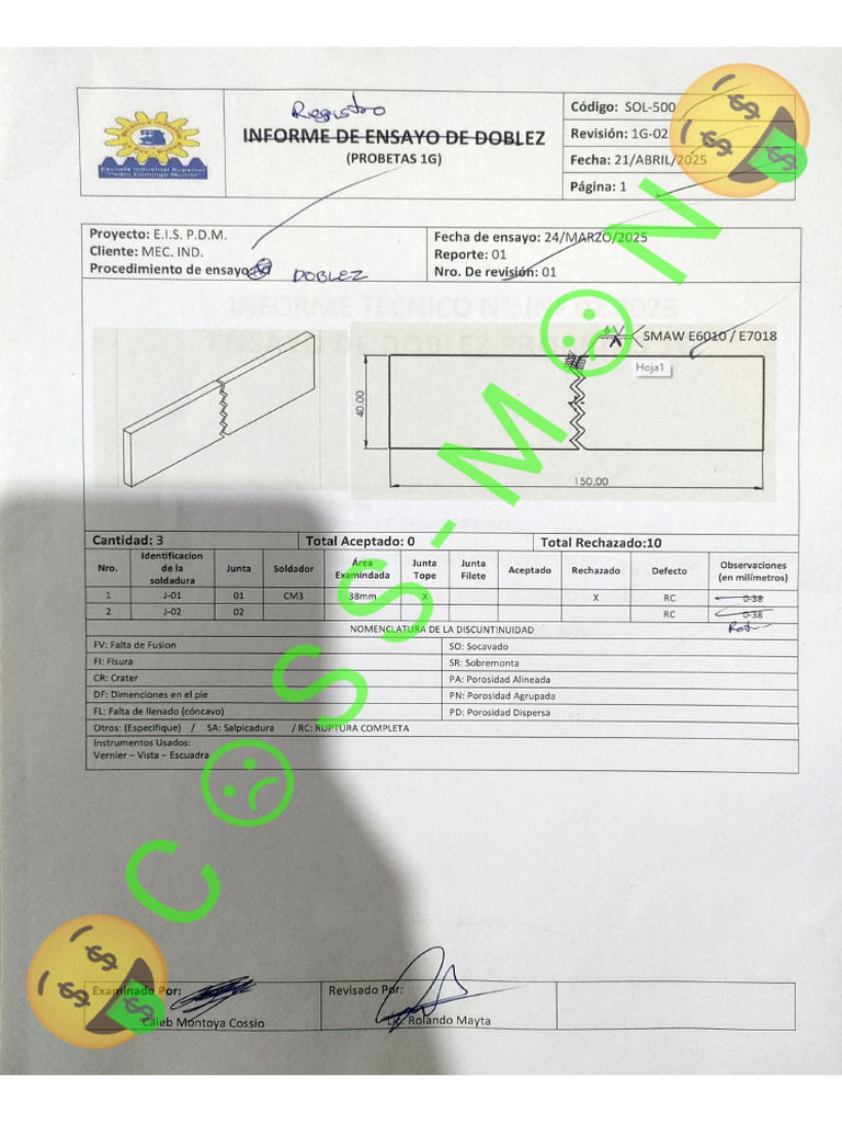 Ensayo de Doblez | PDF