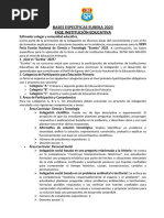 Bases Específicas XXXV Fencyt 2025 | PDF | Datos | Investigación cuantitativa
