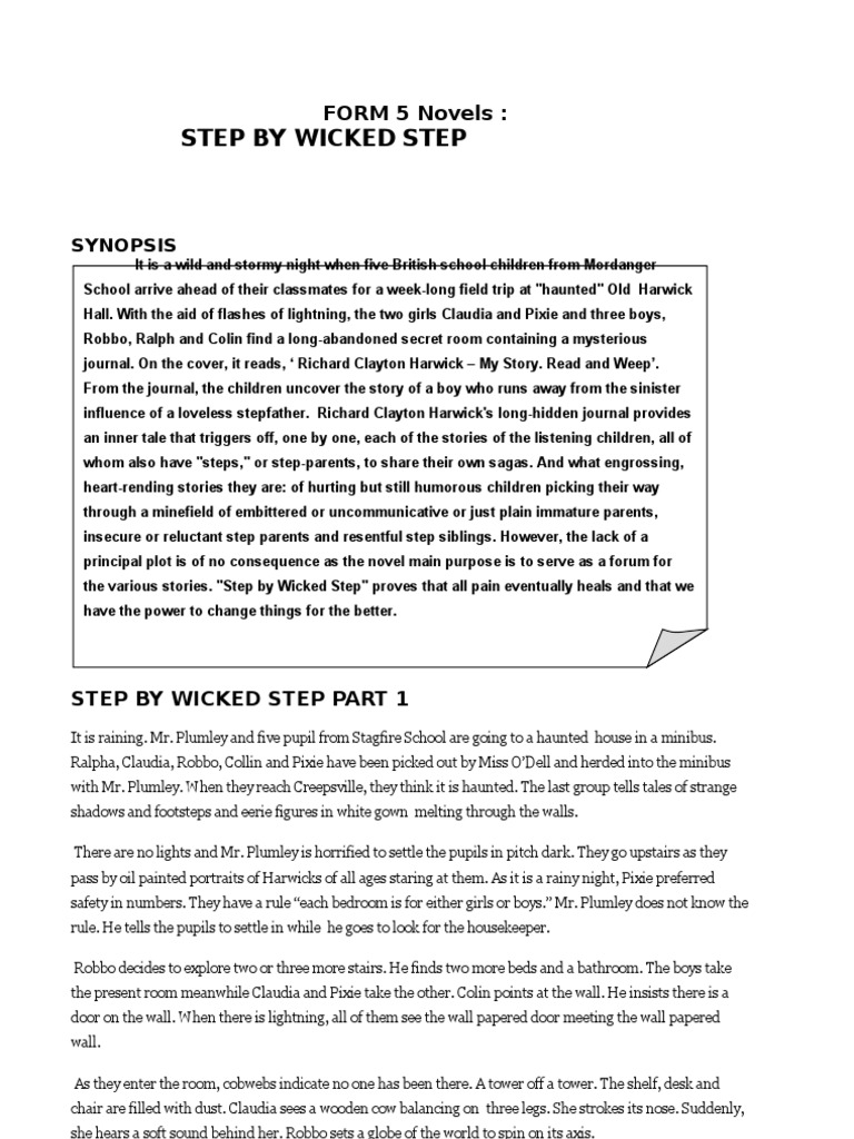 Step by Wicked Step: FORM 5 Novels | PDF | Family | Society