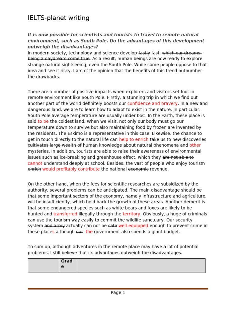 Travel To Remote Natural Environment | PDF | Tourism | Natural Environment