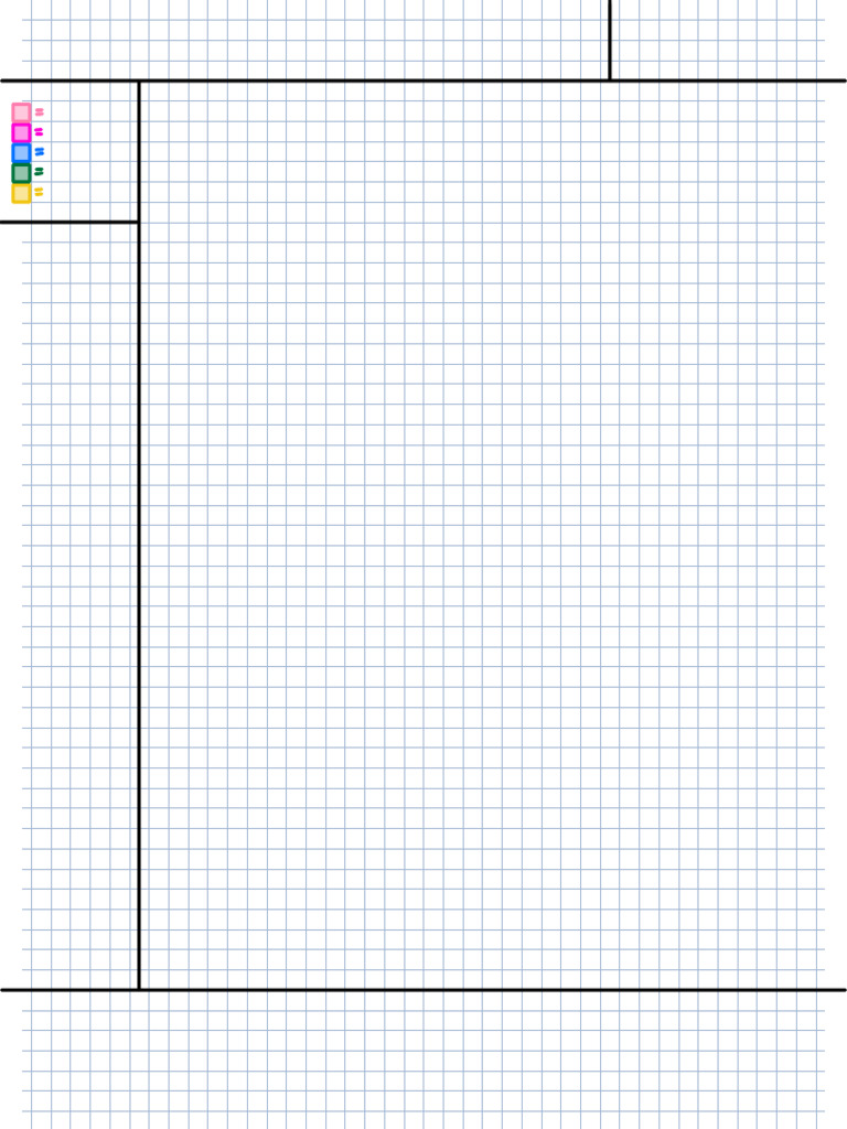 Cornell Note - 5preset Color Code Style - Print Only.1 | PDF