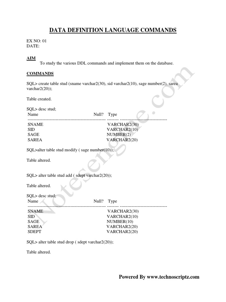 DBMS Lab Manual | PDF | Information Retrieval | Areas Of Computer Science