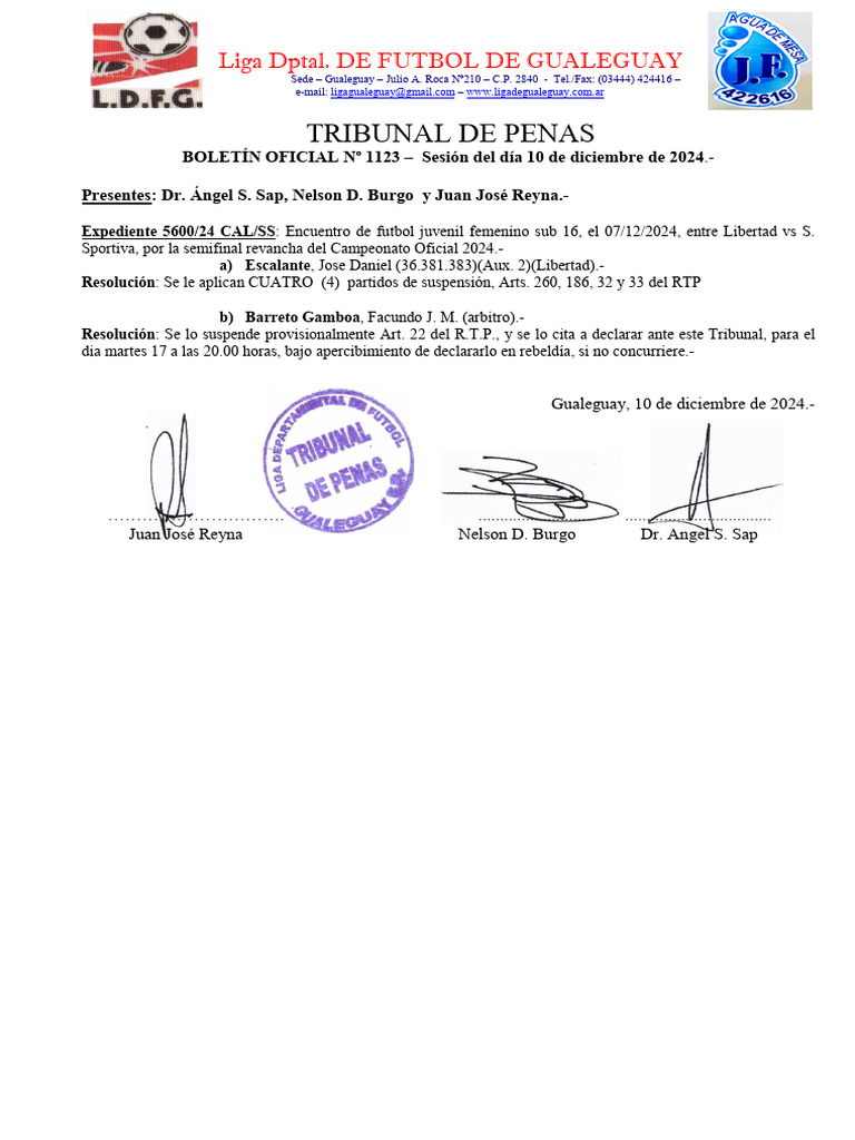 1123 T de Penas | PDF
