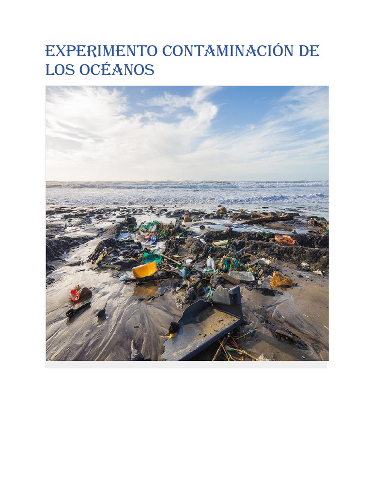 Imprimir Proyecto-1 | PDF | Contaminación | Agua