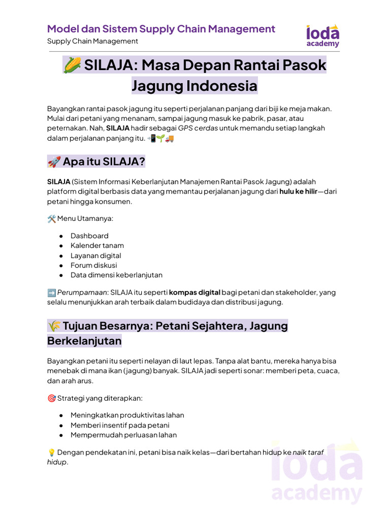 Model Dan Sistem Informasi Keberlanjutan SCM | PDF
