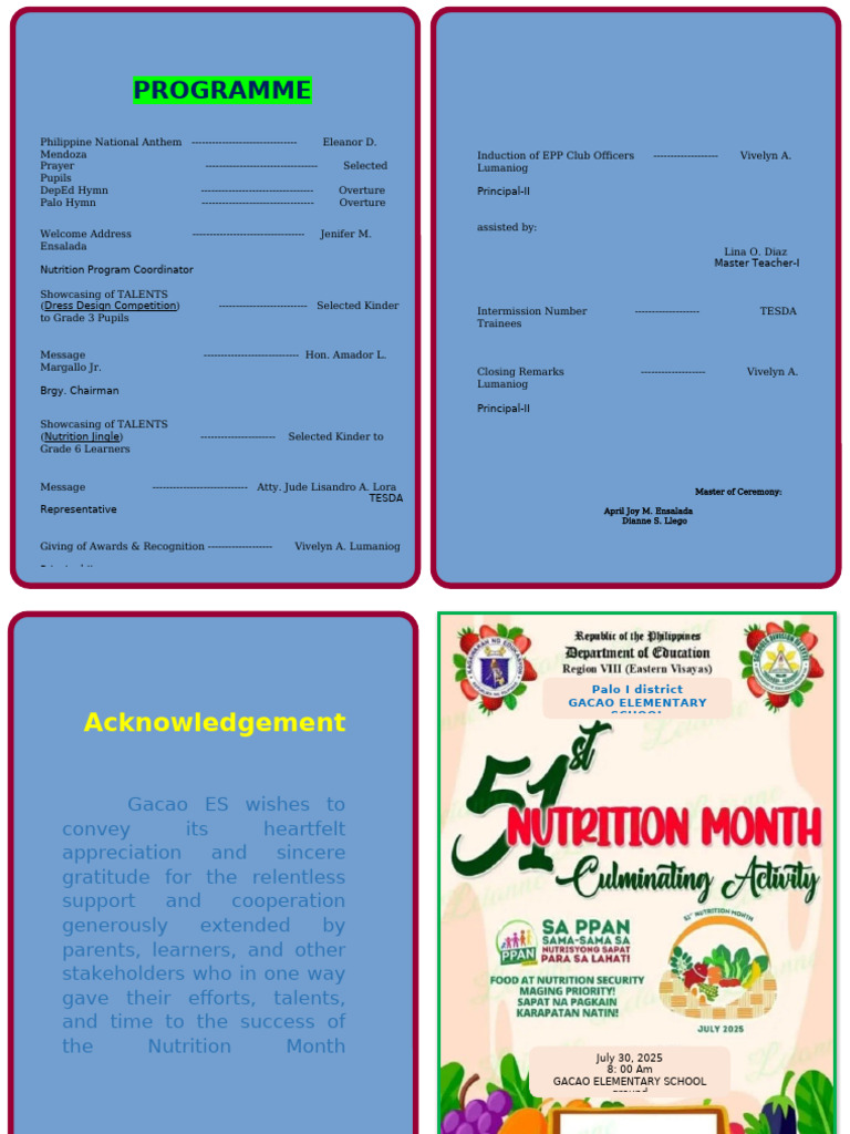 Nutrition Month Invitation | PDF
